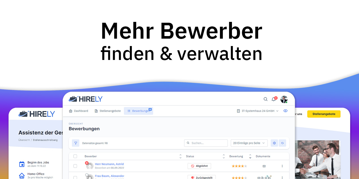 Hirely Plattform-Branding: Dein Unternehmen, dein Design in wenigen Klicks!